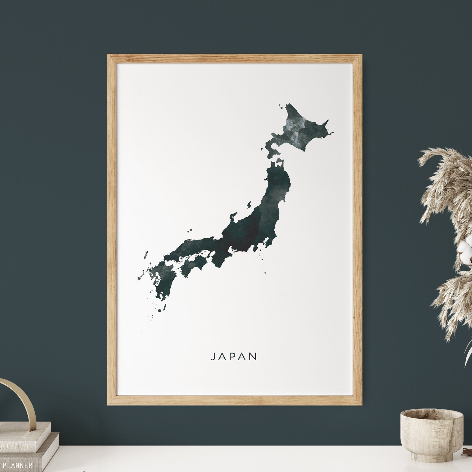 Japan Map Watercolour Print Watercolor Map Art Japan Map - Etsy UK