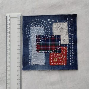 Hand Sewn Denim Boro Patch With Sashiko Slow Stitching, Visible Mending ...