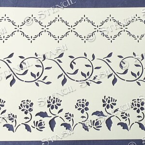 STENCIL 'borders Set 2' Border Patterns, Furniture, Crafts, Home Decor ...