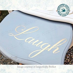 STENCIL 'live Laugh Love' Inspirational Quote Signs Furniture Home ...