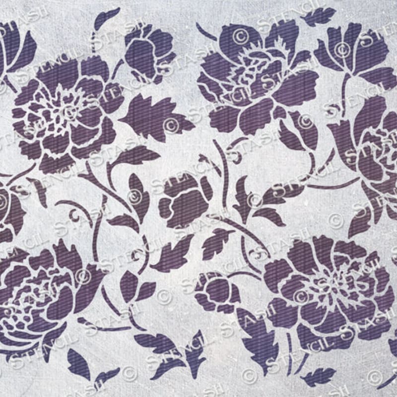 Large Flower Cake Stencil - Etsy UK