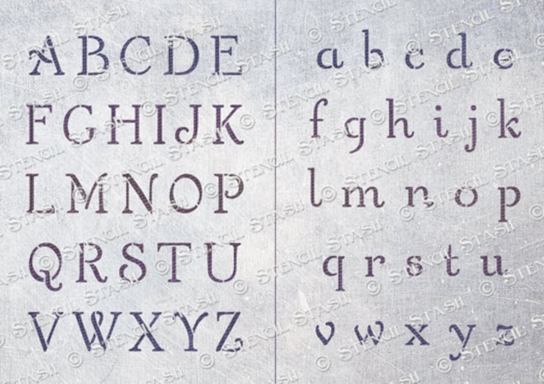 STENCIL 'alphabet Letter Set', Xmas, Weddings, Signs, Furniture ...