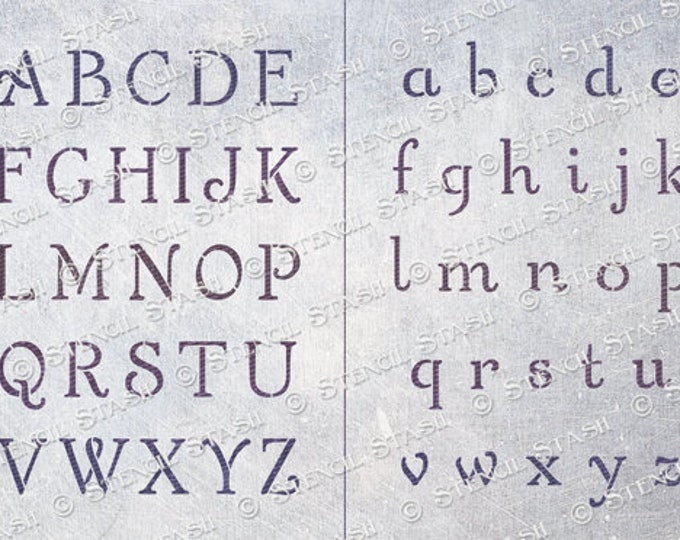 Large Stainless Steel Alphabet Upper Case Embossing/pyrography Stencil ...