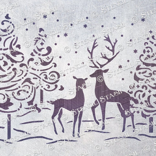 Christmas Window Spray Snow Stencils - Etsy UK