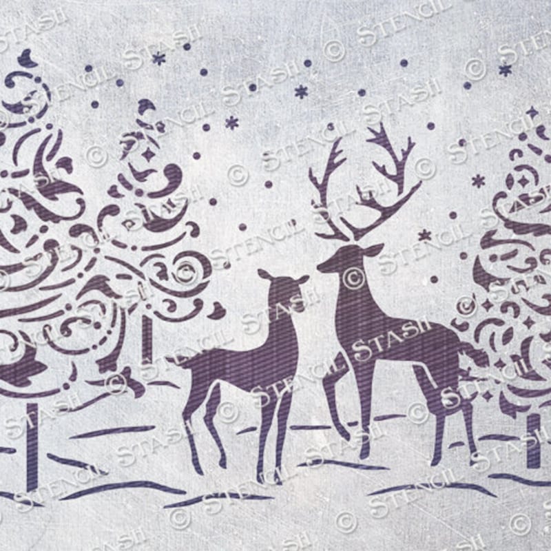 Christmas Window Spray Snow Stencils - Etsy UK