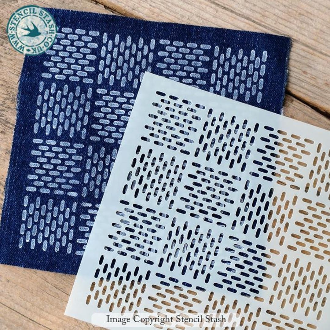 STENCIL 'square Weave' 08 Sashiko Template, Slow Stitching, Visible ...