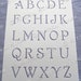 STENCIL 'alphabet Letter Set', Xmas, Weddings, Signs, Furniture ...