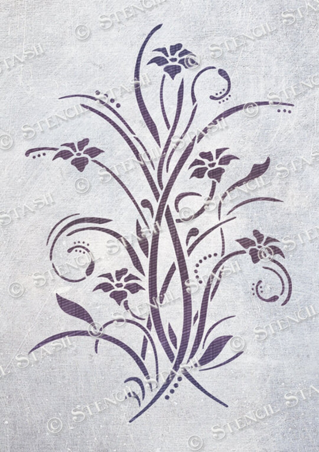 STENCIL 'spring Posy' Furniture, Floral Chic, Home Decor, Crafts ...