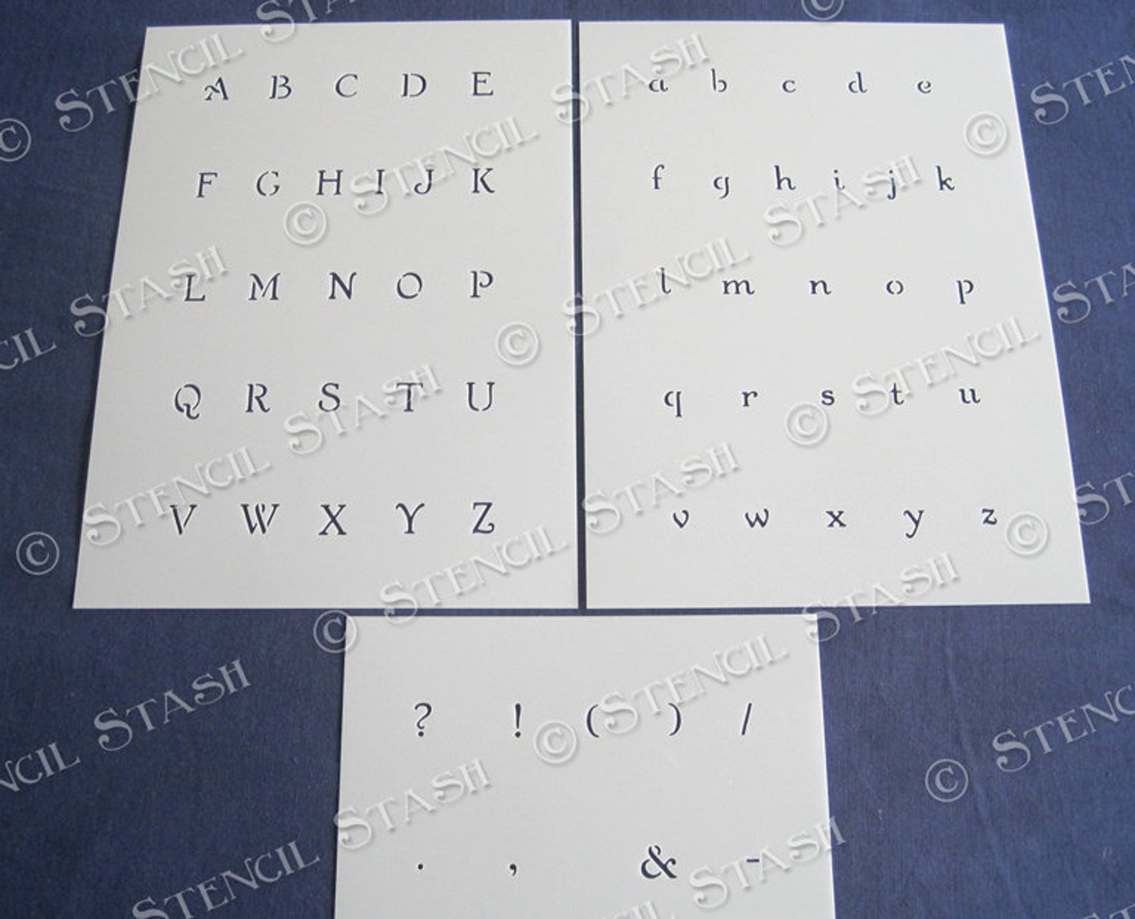 STENCIL 'alphabet Letter Set' Xmas Weddings Signs - Etsy UK