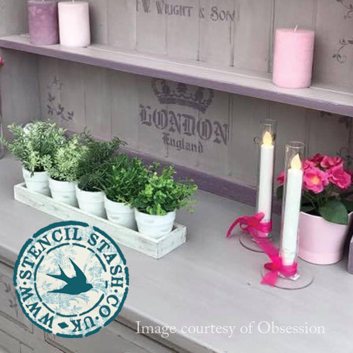 STENCIL 'london Crown' Vintage English Sign - Etsy