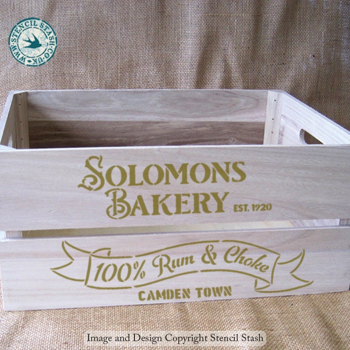 STENCIL 'peaky Blinders Solomons Rum' Vintage Sign - Etsy