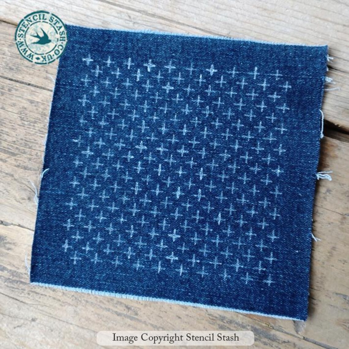 STENCIL 'staggered Cross' 03 Sashiko Template, Slow Stitching, Visible ...