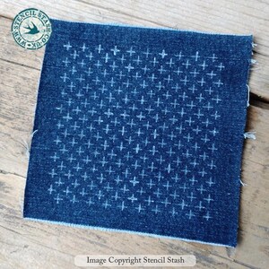 STENCIL 'staggered Cross' 03 Sashiko Template, Slow Stitching, Visible ...