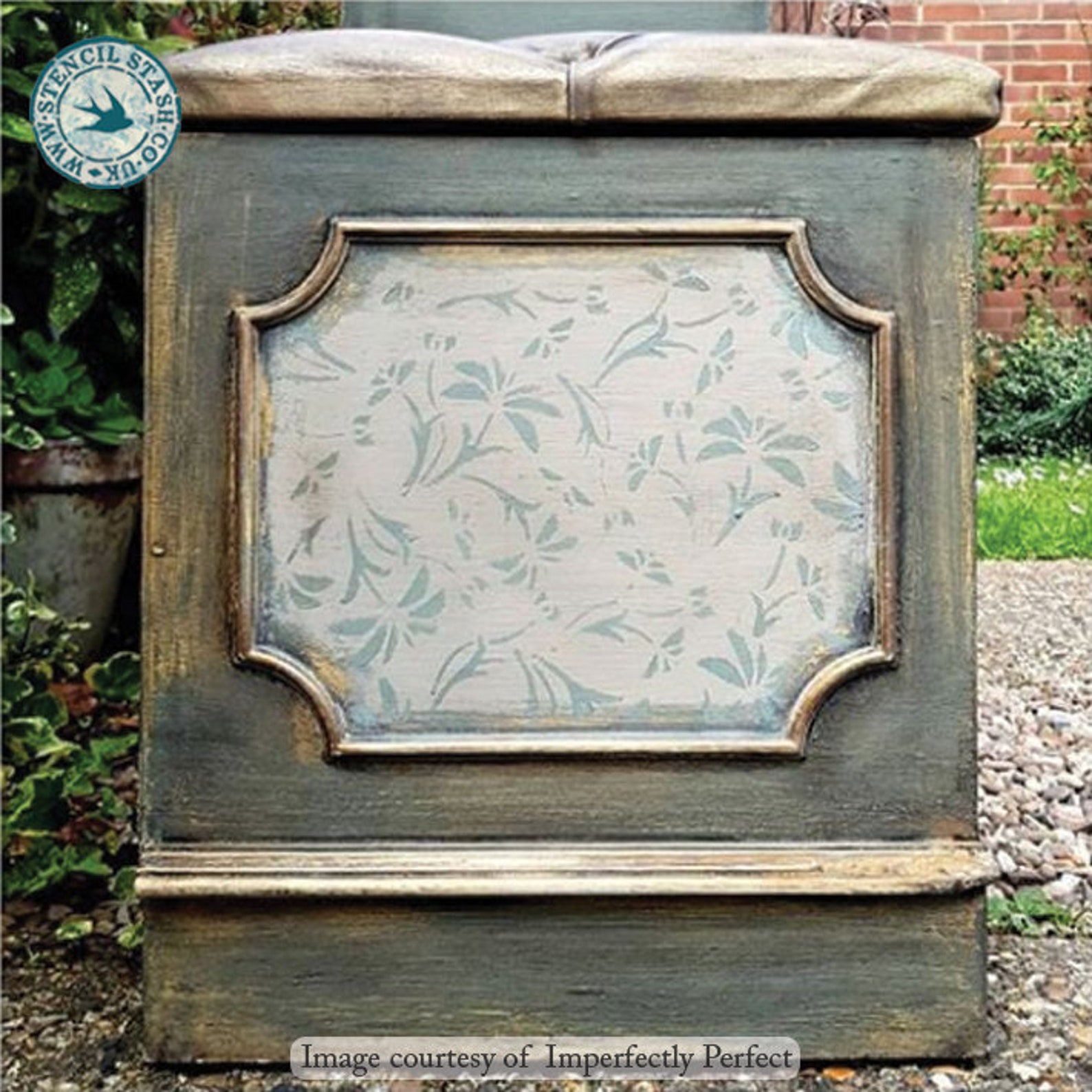 STENCIL 'lace Flower Repeat Pattern' Furniture, Plaster, Home Decor ...