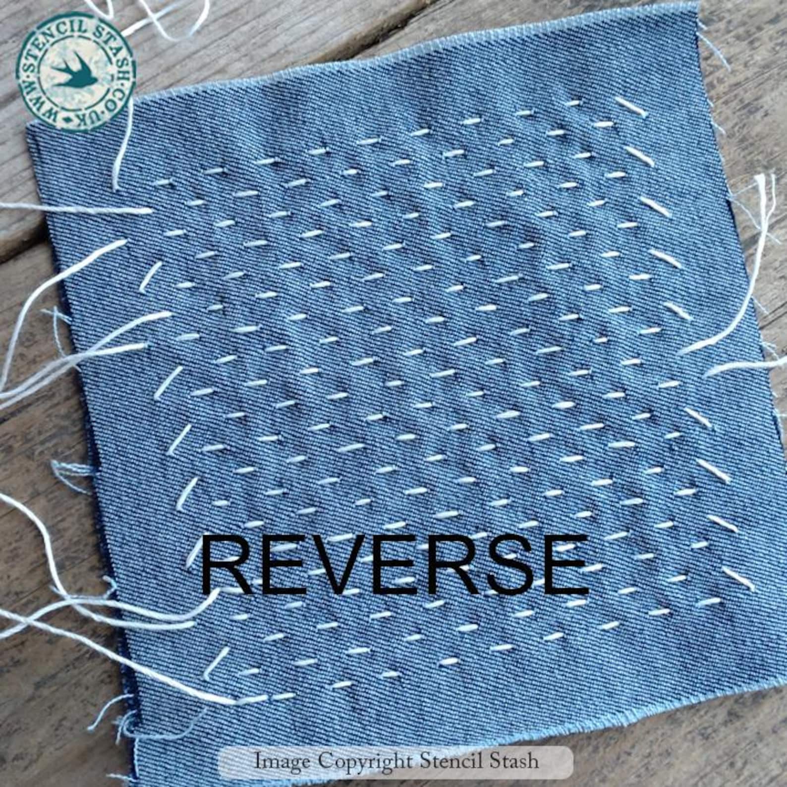 STENCIL 'staggered Cross' 03 Sashiko Template, Slow Stitching, Visible ...