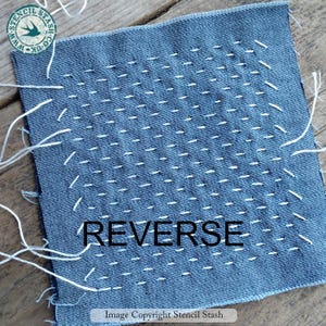 STENCIL 'staggered Cross' 03 Sashiko Template, Slow Stitching, Visible ...