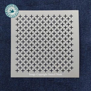 STENCIL 'staggered Cross' 03 Sashiko Template, Slow Stitching, Visible ...
