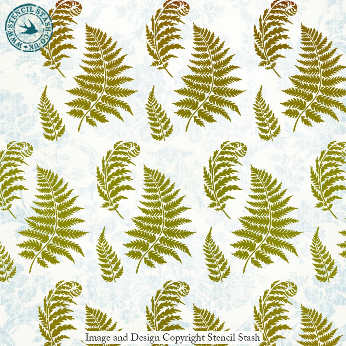 STENCIL 'ferns' Leaves Create Foliage Designs - Etsy
