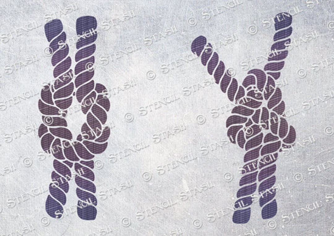 STENCIL 'rope Knots 2' Beach, Nautical, Seaside, Ship, Furniture, Sign ...