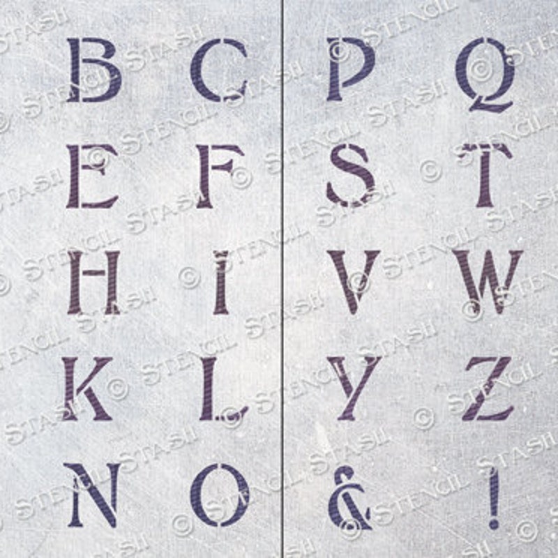Alphabet Stencils - Etsy