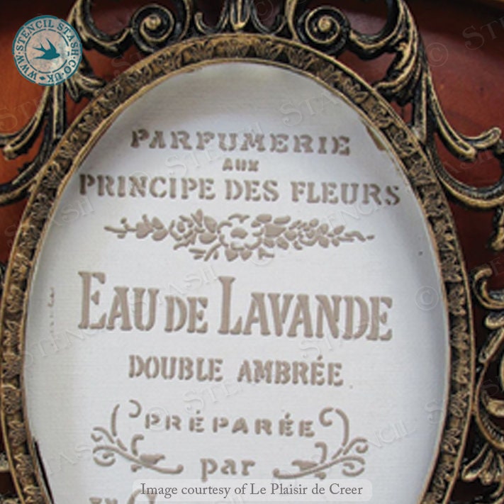 STENCIL 'french Lavender' Vintage Perfume Label - Etsy UK