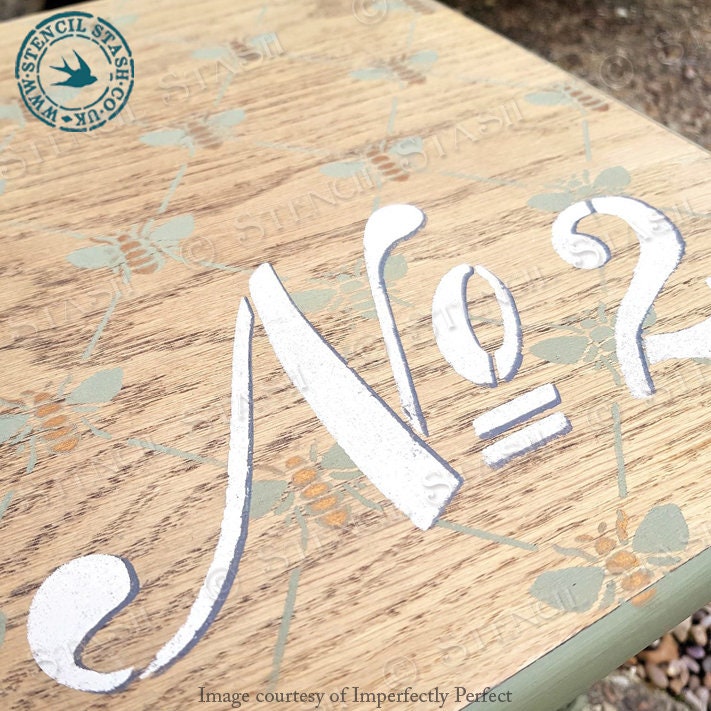 STENCIL 'numbers French' 5 Sizes Vintage Chic - Etsy