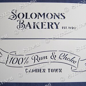 STENCIL 'peaky Blinders Solomons Rum' Vintage Sign, Furniture, Crate ...