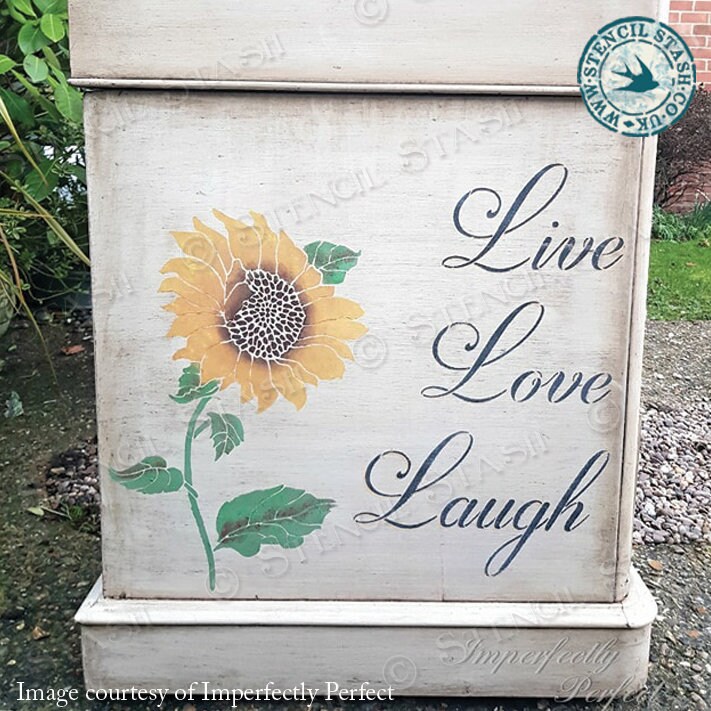 STENCIL 'Live Laugh Love' Inspirational Quote Signs | Etsy