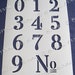 STENCIL 'numbers Industrial', Number Set, Furniture, Retro, Vintage ...