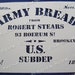 STENCIL 'army Bread Robert Stears' American Civil War, Vintage Crates ...