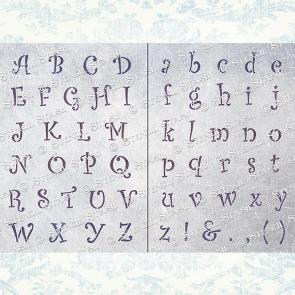 Curly Letters - Etsy