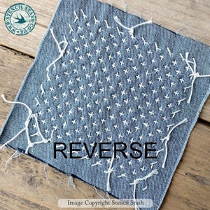 STENCIL 'staggered Cross' 03 Sashiko Template, Slow Stitching, Visible ...