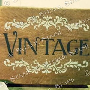 STENCIL 'vintage Scroll' Script, Furniture, Signs, Crafts, Reusable ...