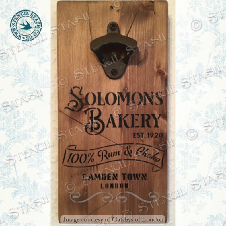 STENCIL 'peaky Blinders Solomons Rum' Vintage Sign, Furniture, Crate ...