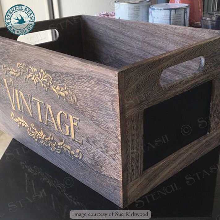 STENCIL 'vintage Scroll' Script, Furniture, Signs, Crafts, Reusable ...