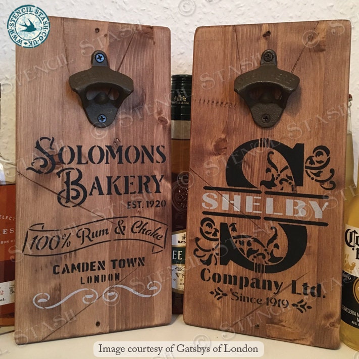 STENCIL 'peaky Blinders Solomons Rum' Vintage Sign - Etsy