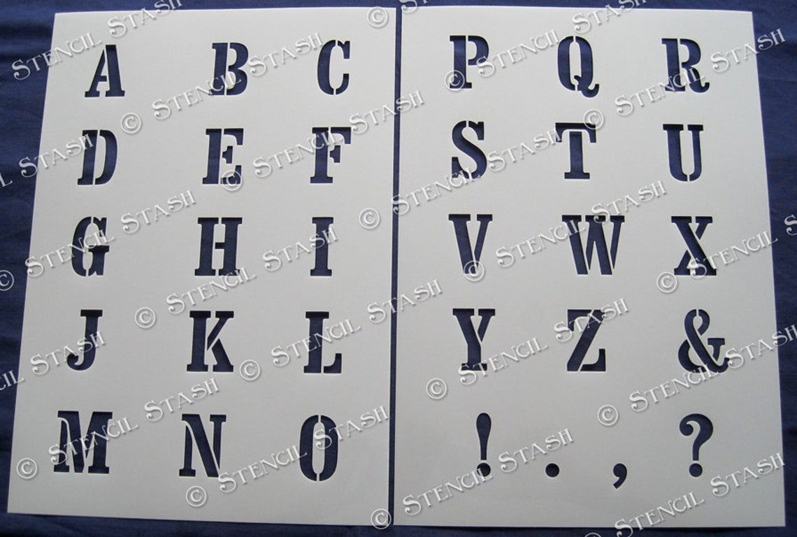 STENCIL 'peaky Blinders Alphabet' for Signs, Furniture, Vintage, Craft ...