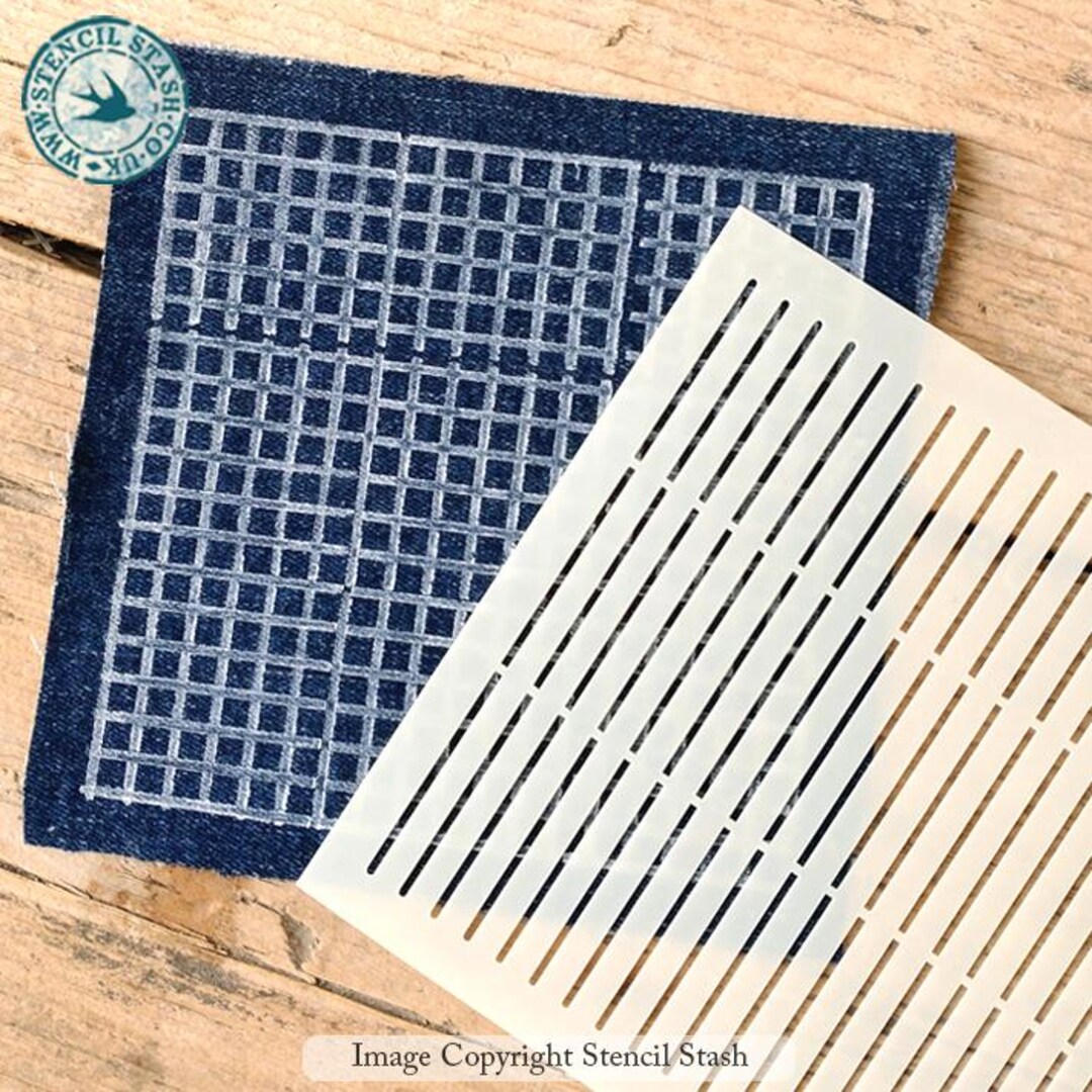 STENCIL 'line Guide' 01 Sashiko Grid Template, Slow Stitching, Visible ...