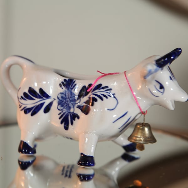 Delft Cow With Bell - Etsy