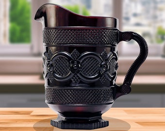 Vintage, Avon, Cape Cod, Water Pitcher, With 4 Matching Water Glasses ...