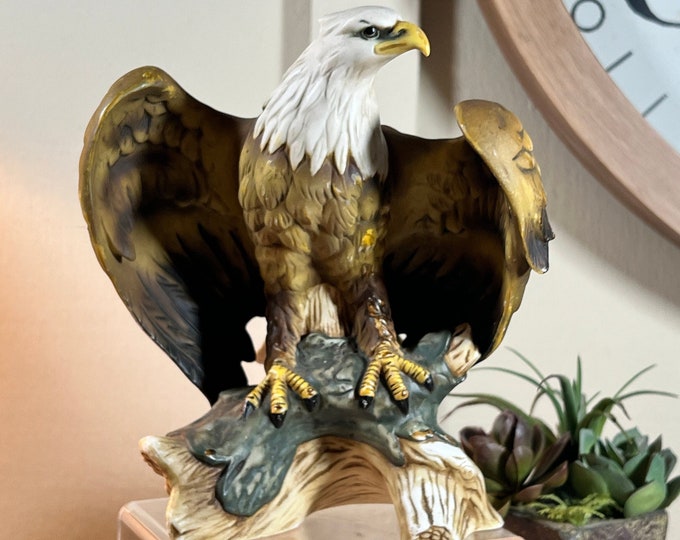 Vintage, Porcelain, Large, Bald Eagle, Hand Painted, 8 Inch, Japan ...