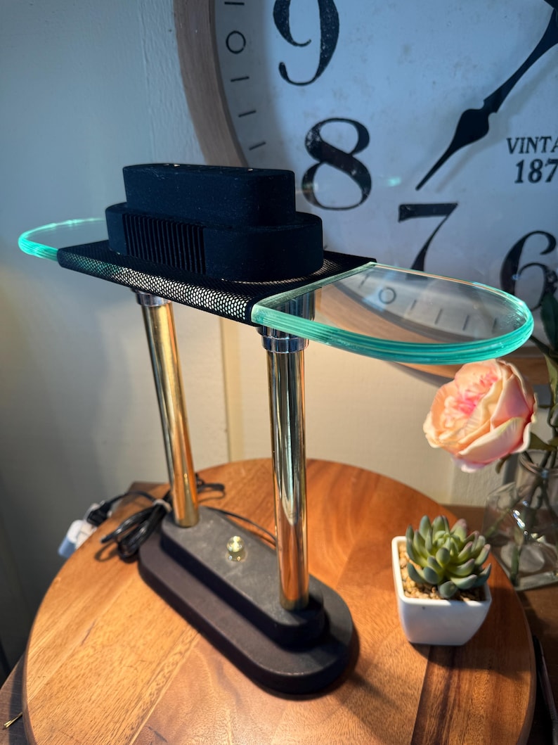 Vintage, Modern, Kovacs Sonneman Style, Brass, Halogen, Desk Lamp ...