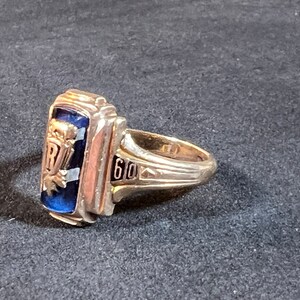 Vintage, 1960, Rothschild Wi. High School, Ladies, 10K Gold, Signet ...