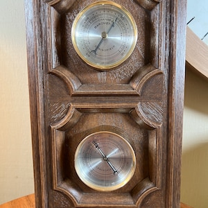 Vintage, Wall Hanging, Springfield, 3 Gauge, Weather Station, Barometer ...