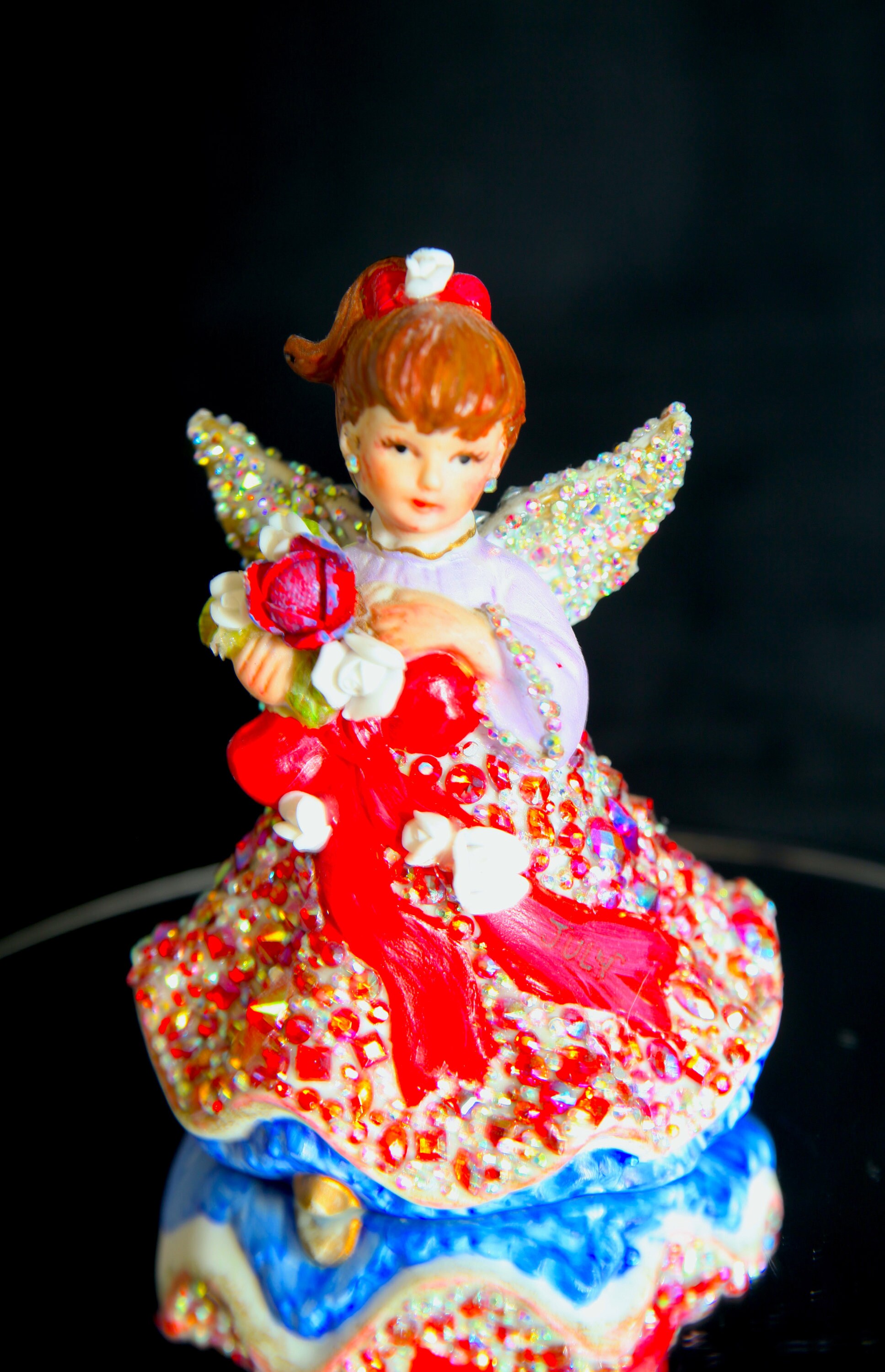 Vintage Lefton July Birthday Angel Fairy Girl Porcelain | Etsy