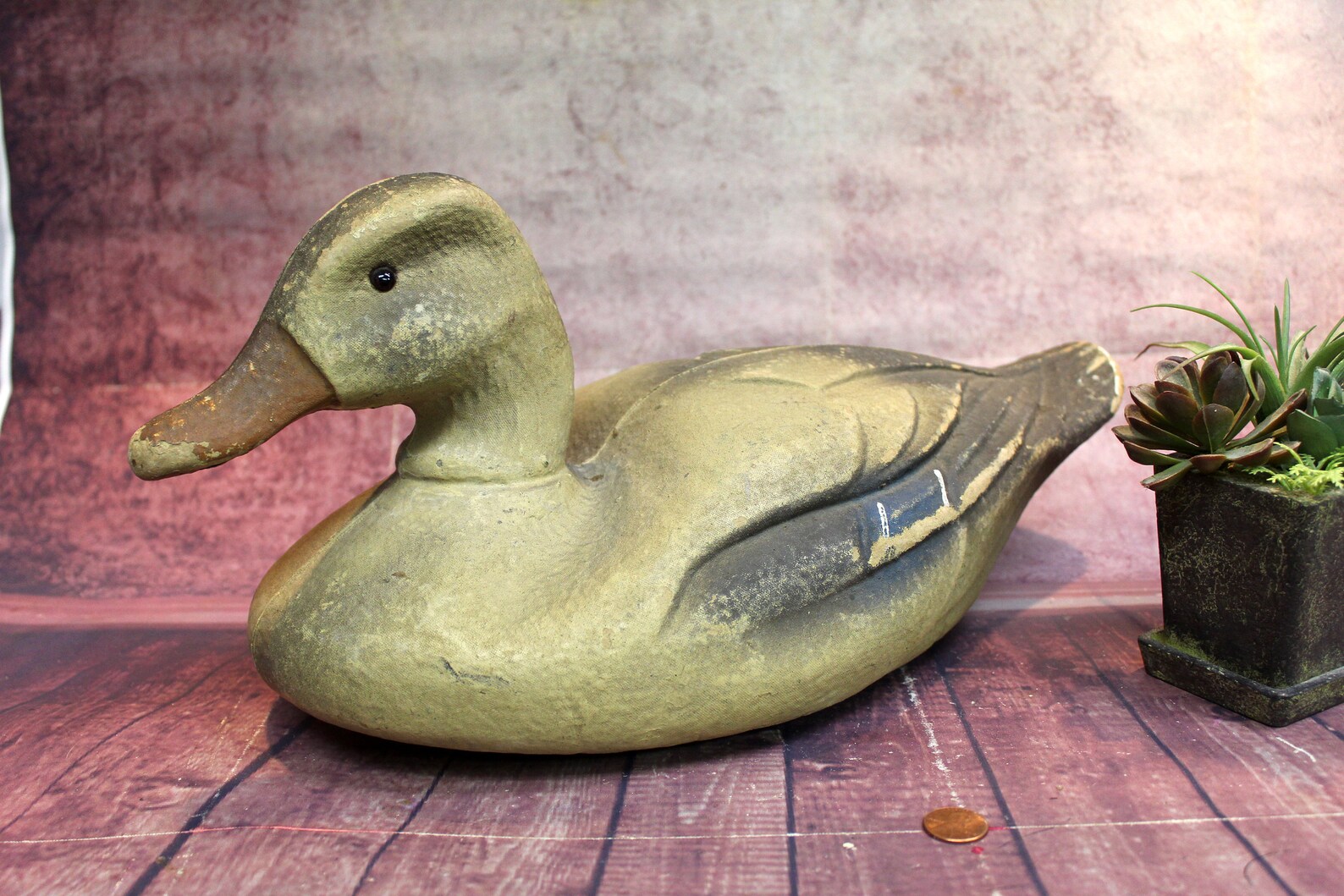 Antique Paper Pressed Mallard Duck Decoy Large 16 - Etsy