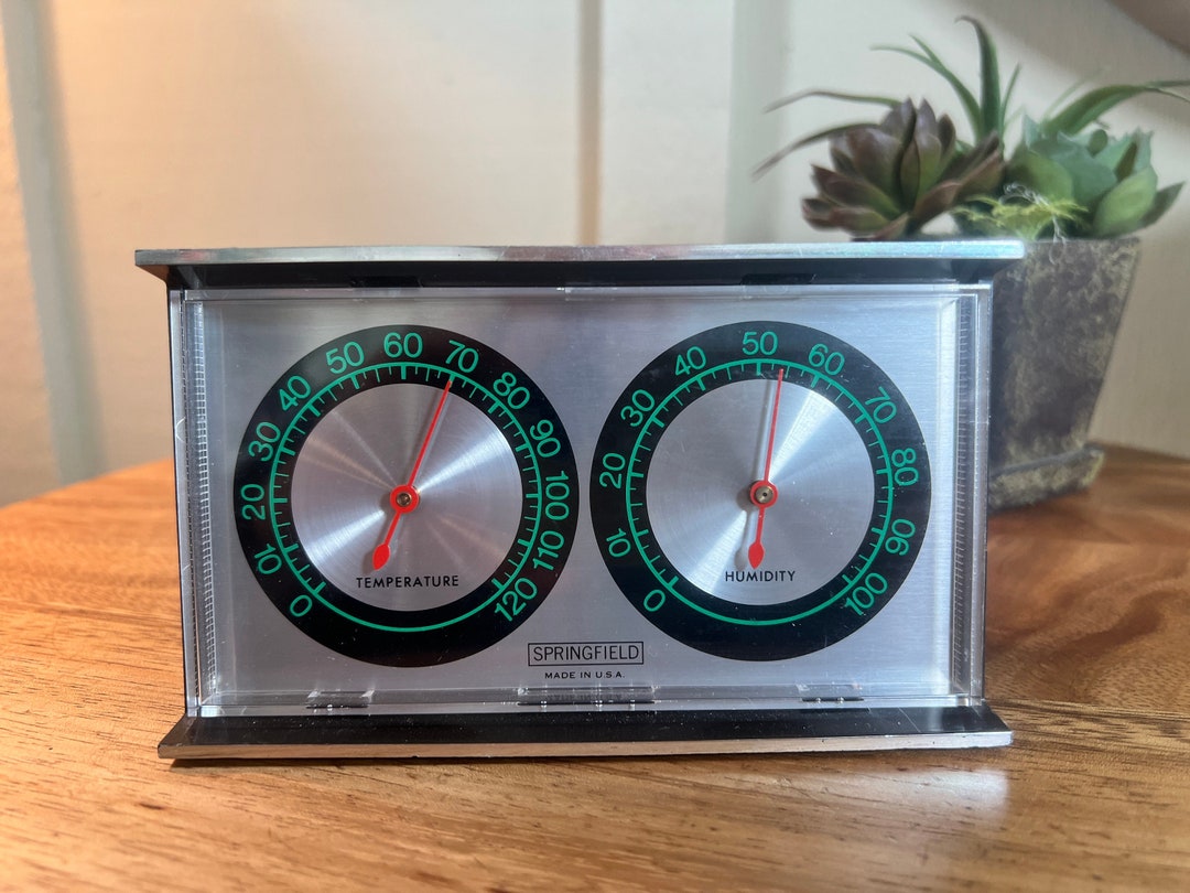Springfield, 2 Gauge, Weather Station, Plastic, Desk Top, 6 Inch ...