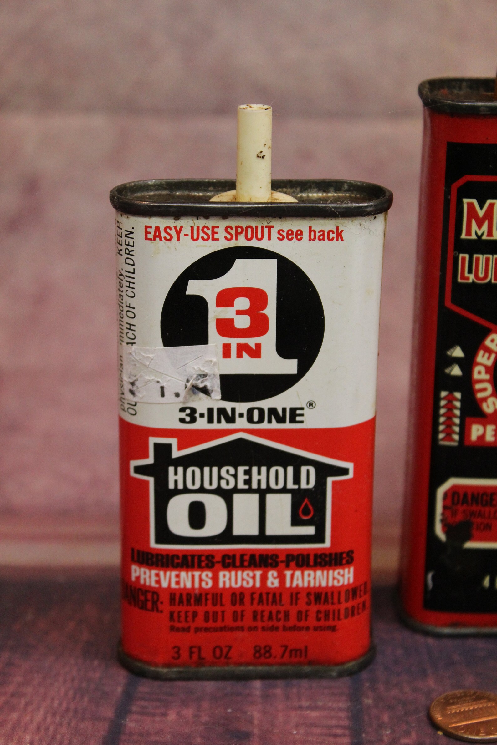 2 Vintage Oil Cans 3 in One Household Oil Marvel Lubricating - Etsy
