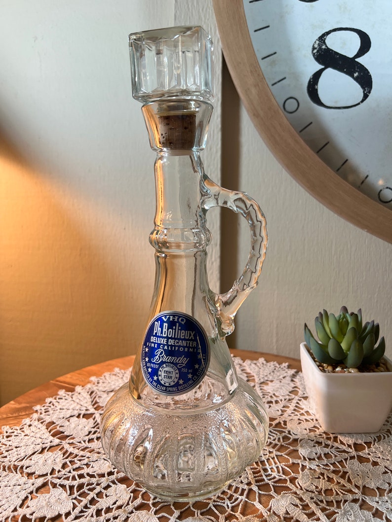 1973 Ph. Boilieux Brandy Clear Liquor Bottle Decanter - Etsy