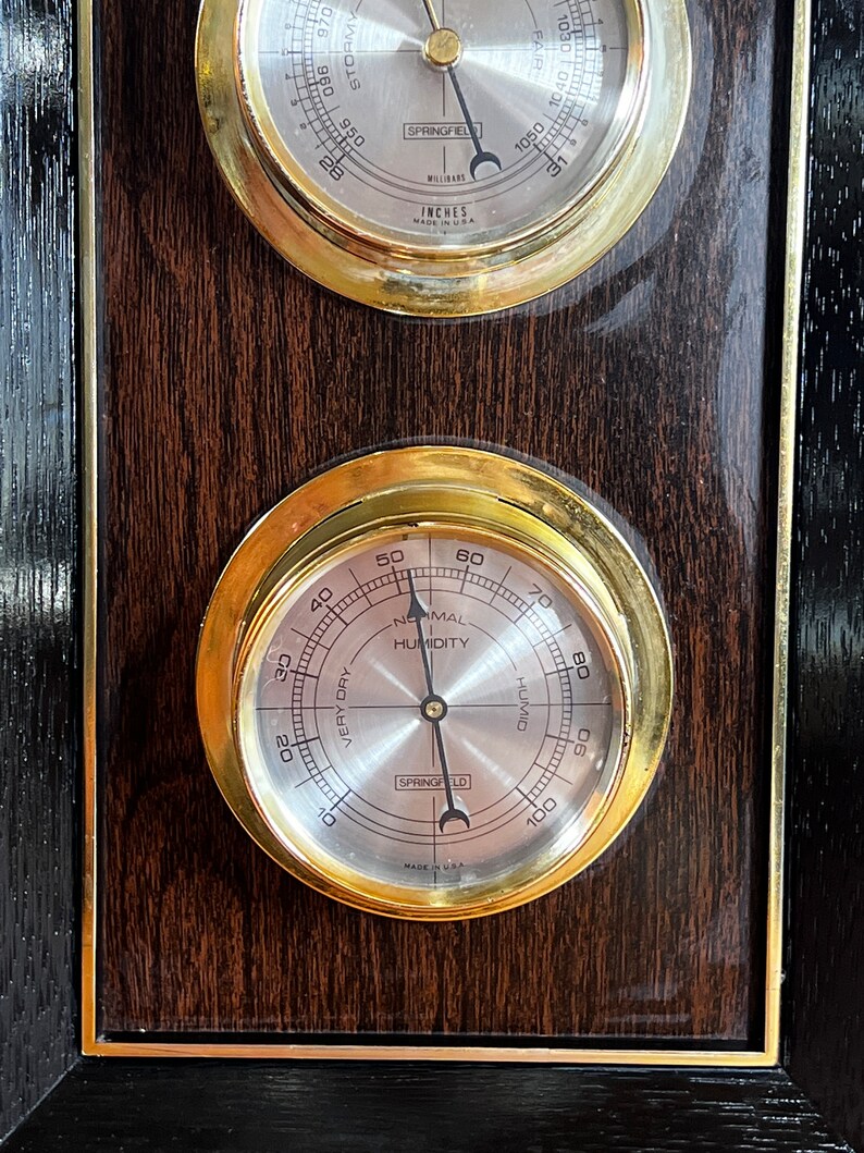 Vintage Wall Hanging Springfield 3 Gauge Weather Station - Etsy